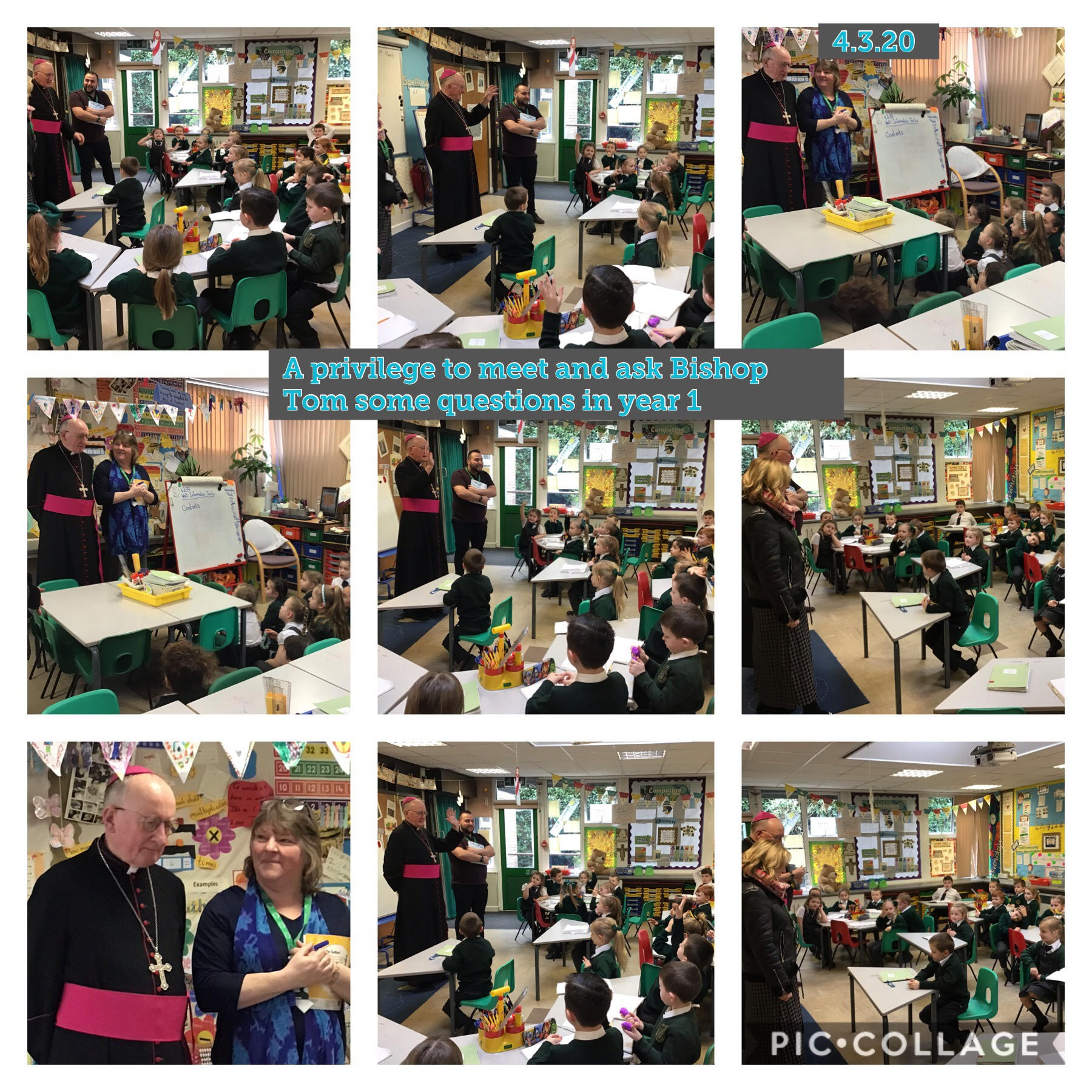Asking Bishop Tom Some Questions | St Oswalds Catholic Primary School