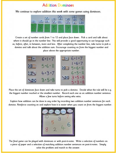 Reception – Addition | St Oswalds Catholic Primary School