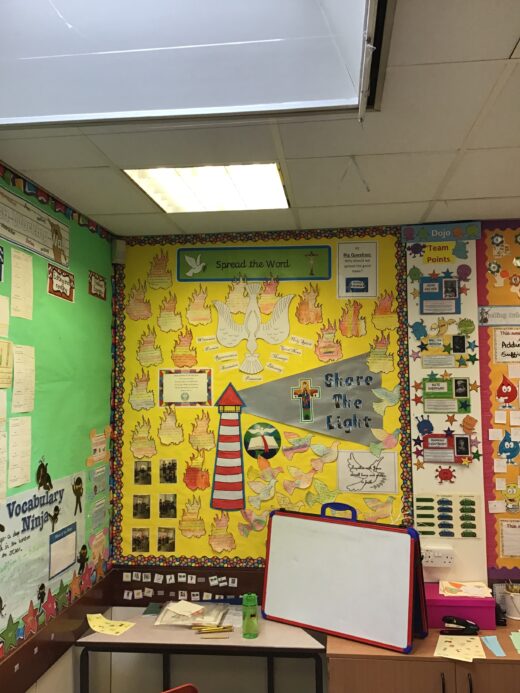 RE Displays & Prayer Tables | St Oswalds Catholic Primary School